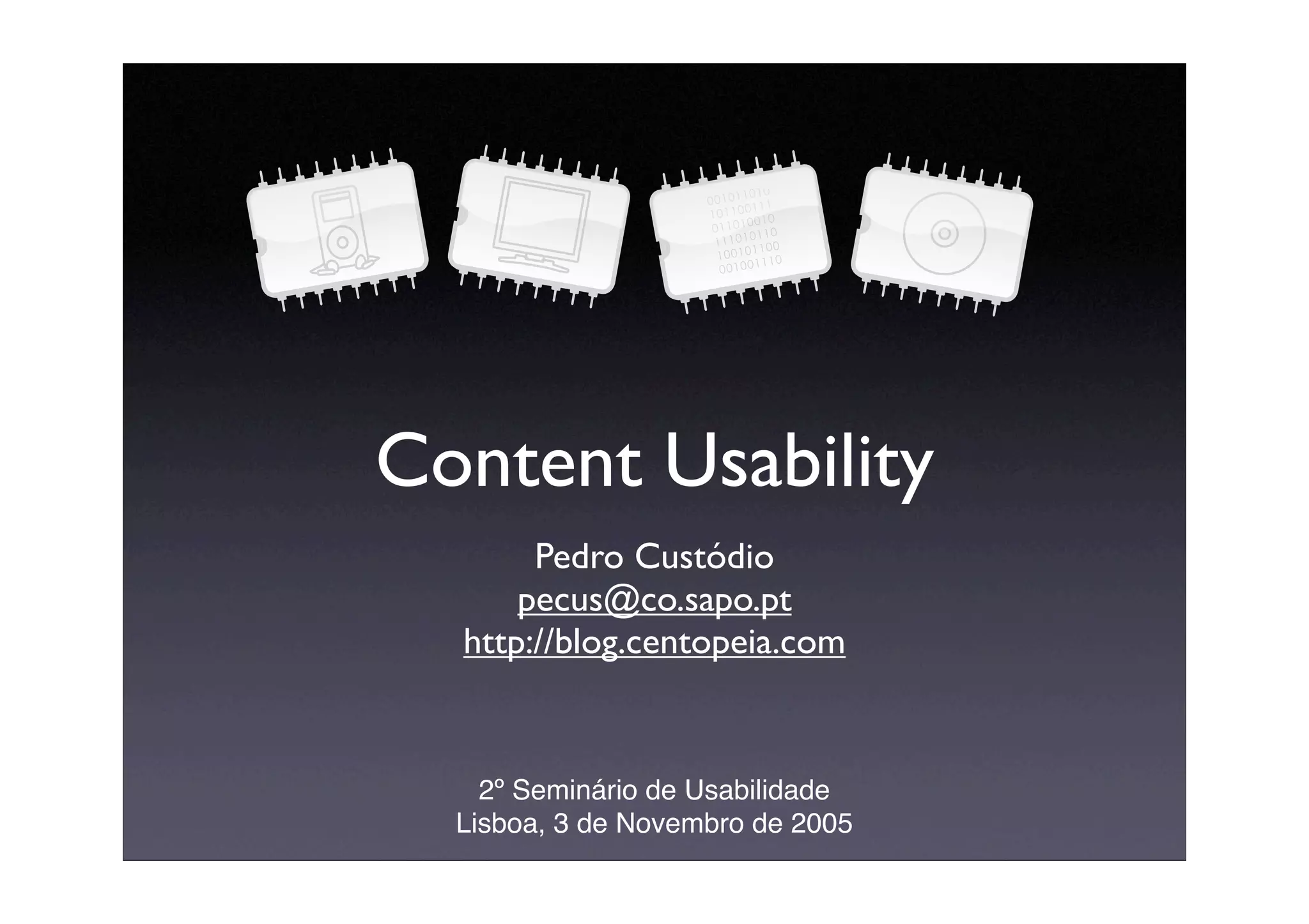 Content Usability | PPT
