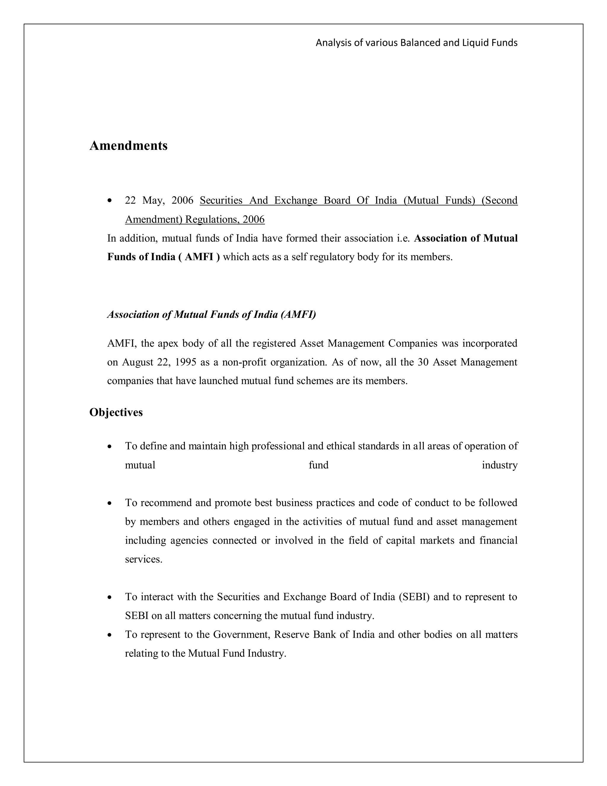 project report on mutual fund | PDF