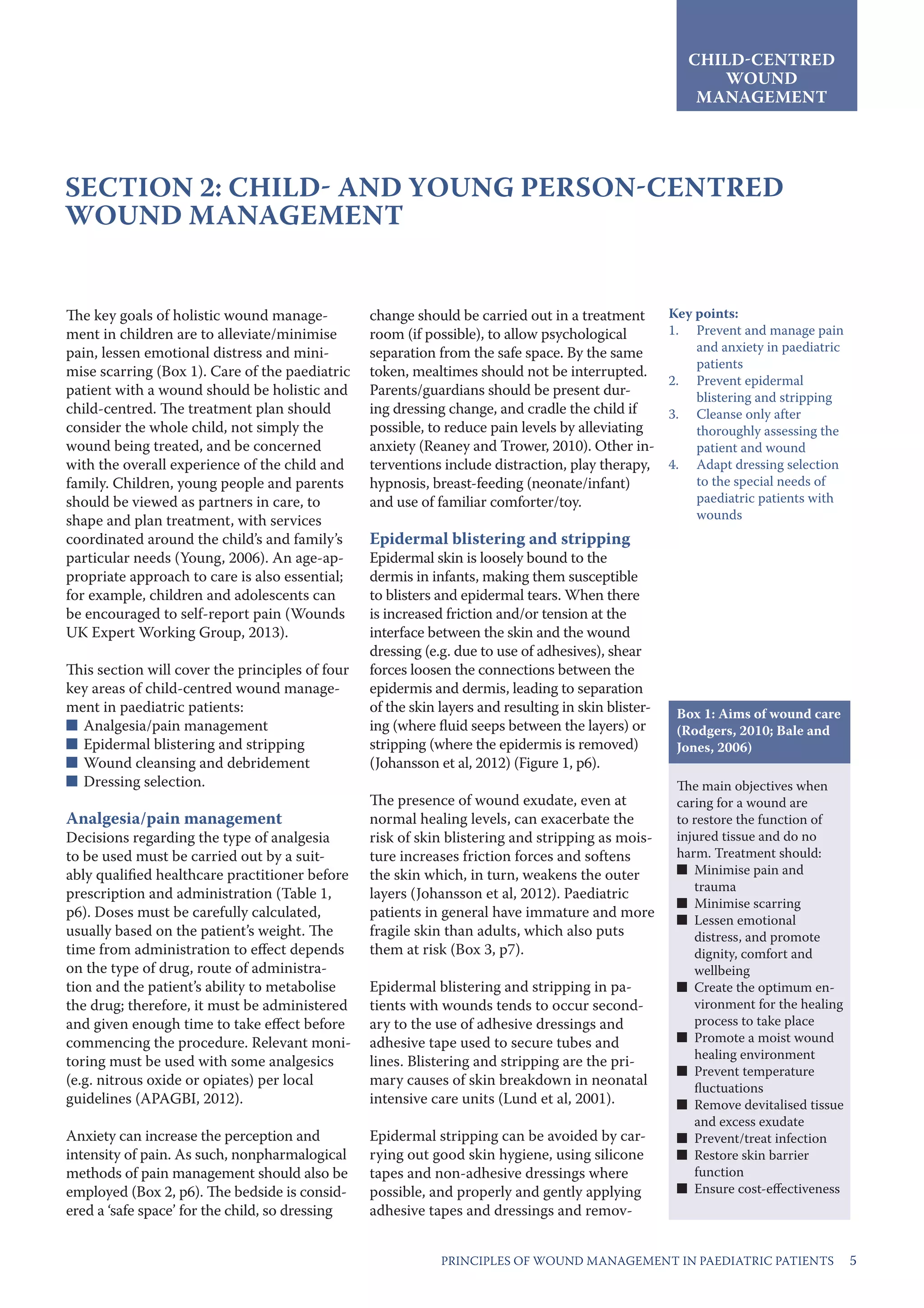 Best Practice Statement Principles of wound management in paediatric patients | PDF