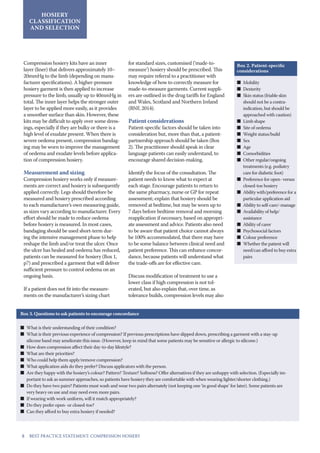 Best Practice Statement Compression hosiery | PDF