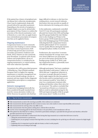 Best Practice Statement Compression hosiery | PDF