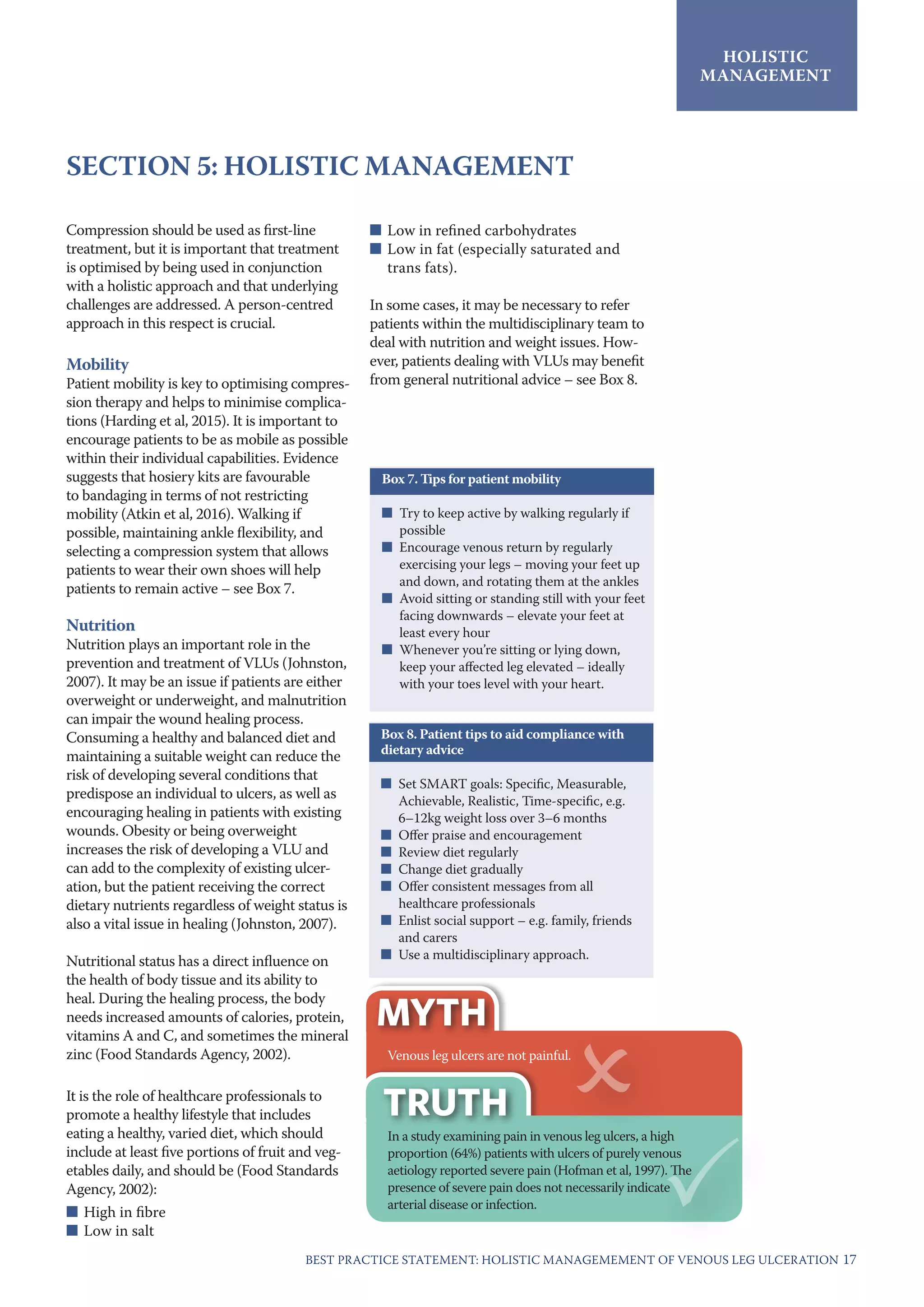 Holistic Management of Venous Leg Ulceration | PDF