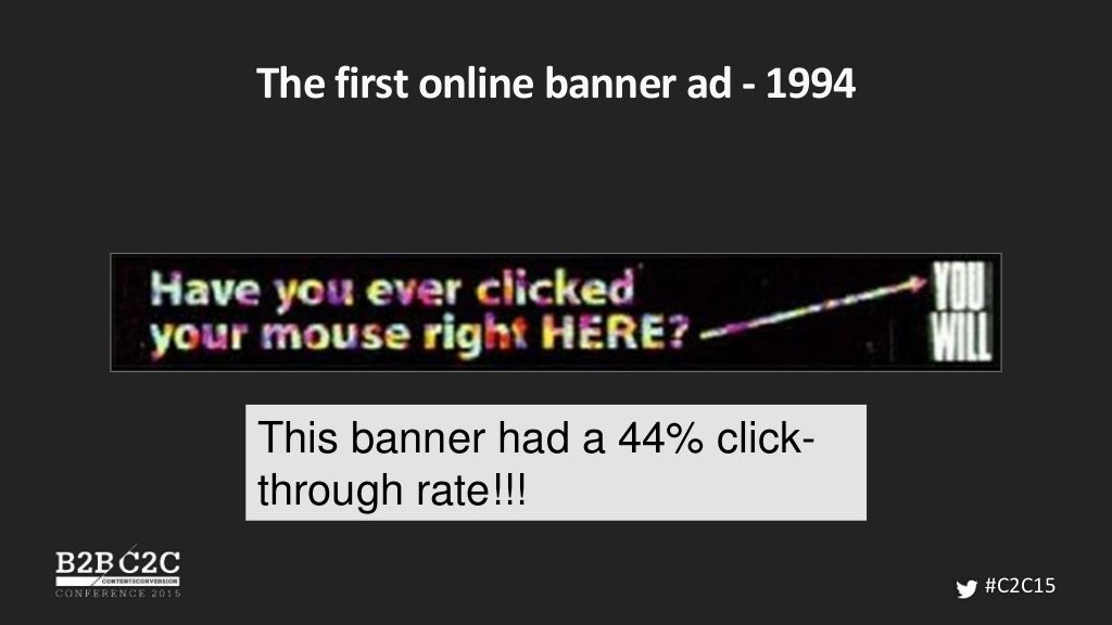 The first online banner ad