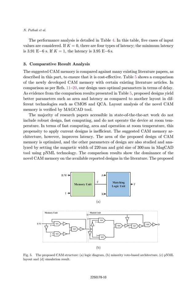 Content Addressable Memory Design in 3D pNML for Energy-Aware ...