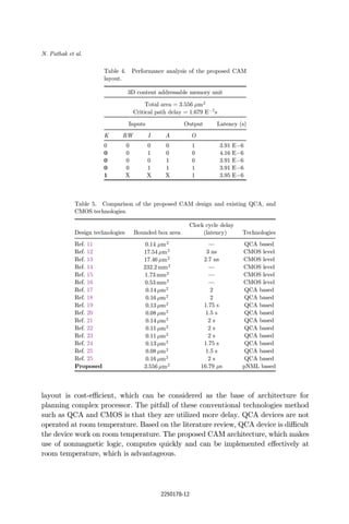 Content Addressable Memory Design in 3D pNML for Energy-Aware Sustainable Computing | PDF