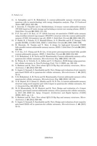 Content Addressable Memory Design in 3D pNML for Energy-Aware Sustainable Computing | PDF
