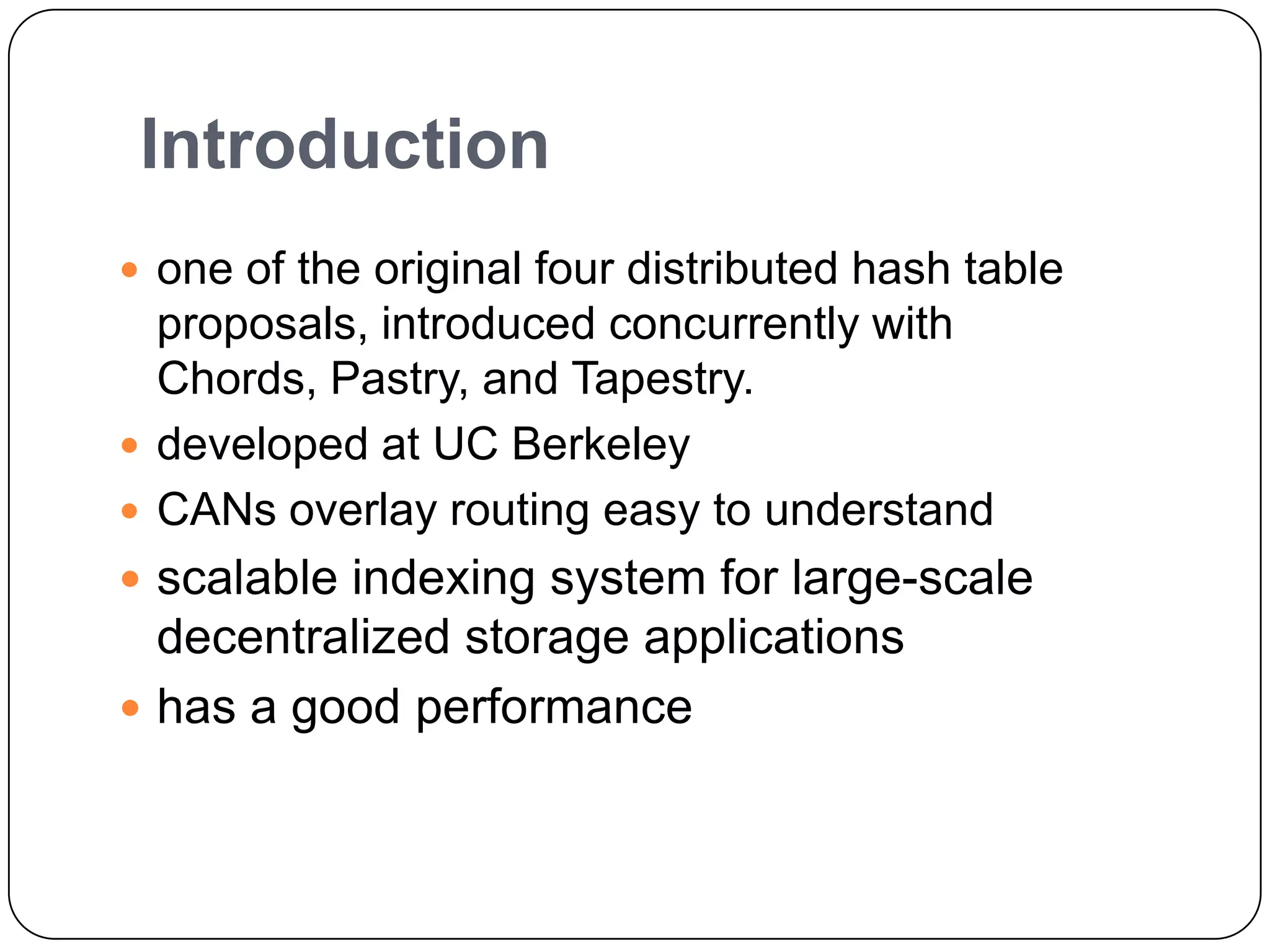 Content addressable network(can) | PPTX