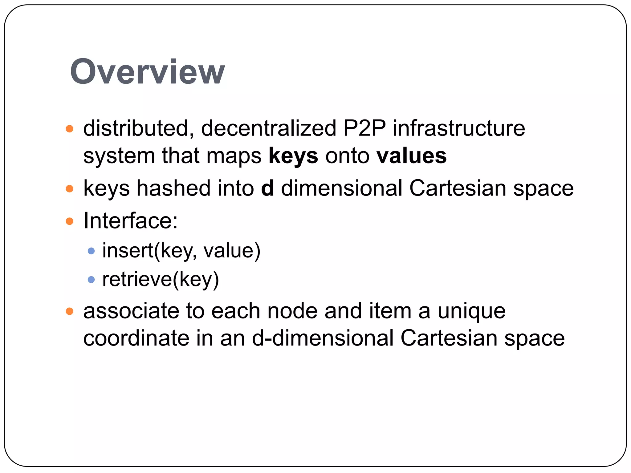 Content addressable network(can) | PPTX