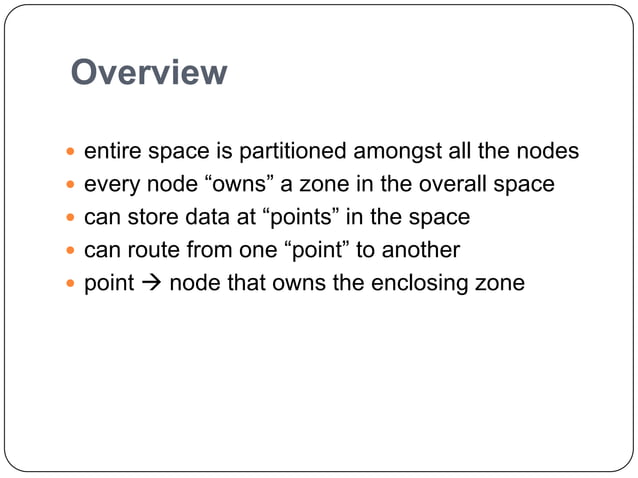 Content Addressable Networkcan Pptx Computer Networking Computing