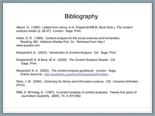 Methodology & Content analysis | PPT