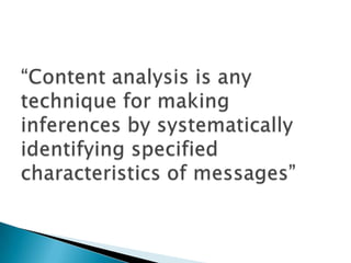 Content analysis | PPTX