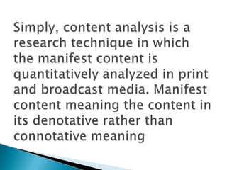 Content analysis | PPTX