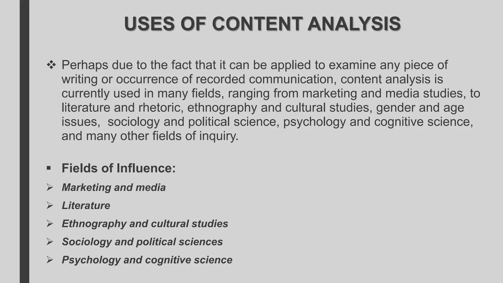 Content analysis | PPTX