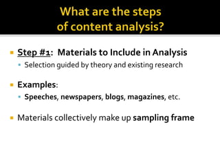 Content Analysis | PPT