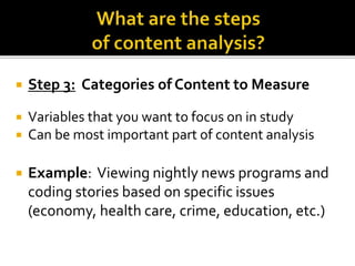 Content Analysis | PPT