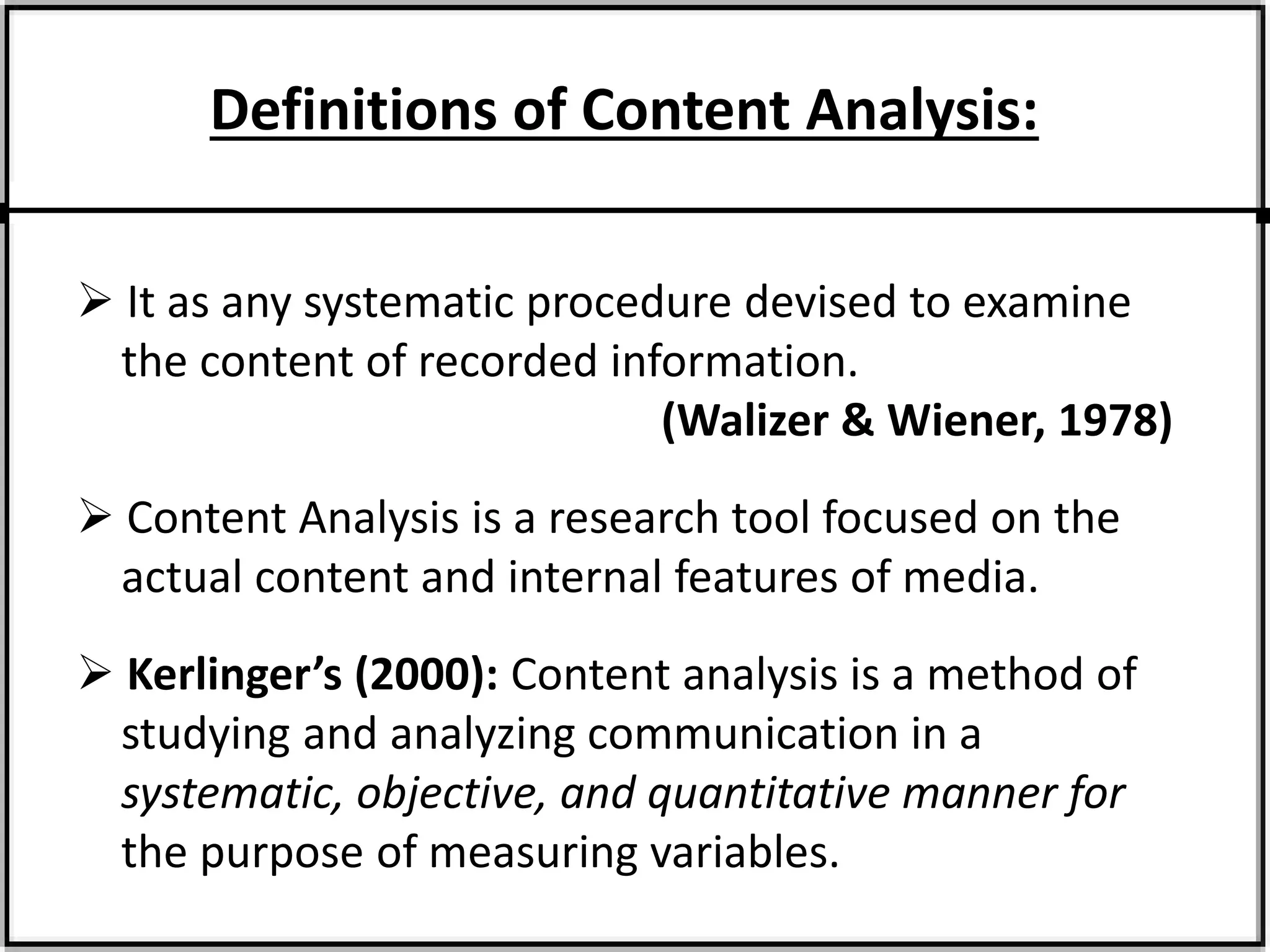 Content analysis | PPTX