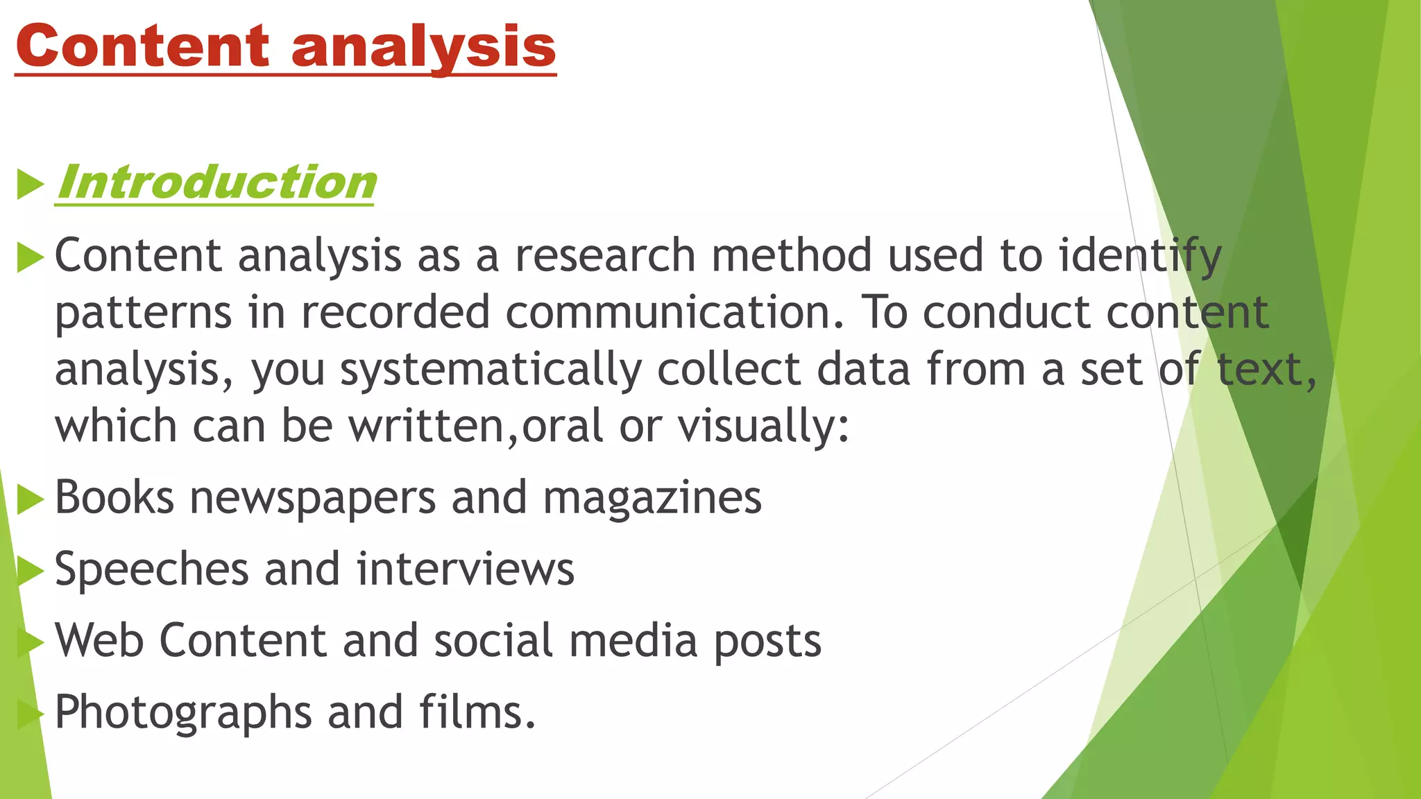 Content analysis | PPTX