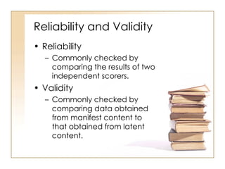 how to understand metodology content analysis | PPT