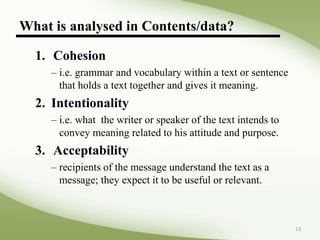 CONTENT ANALYSIS (Quantitative Research Methods) | PPSX