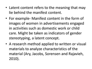 Content analysis | PDF