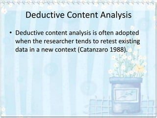 Content analysis20 07-12 | PPT
