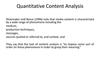 Content analysis media | PPTX