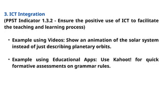 Conaent and Curriculum Integration (PPST Indicator 1.1.2 - Apply ...