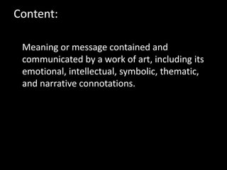 Content and Form | PPTX