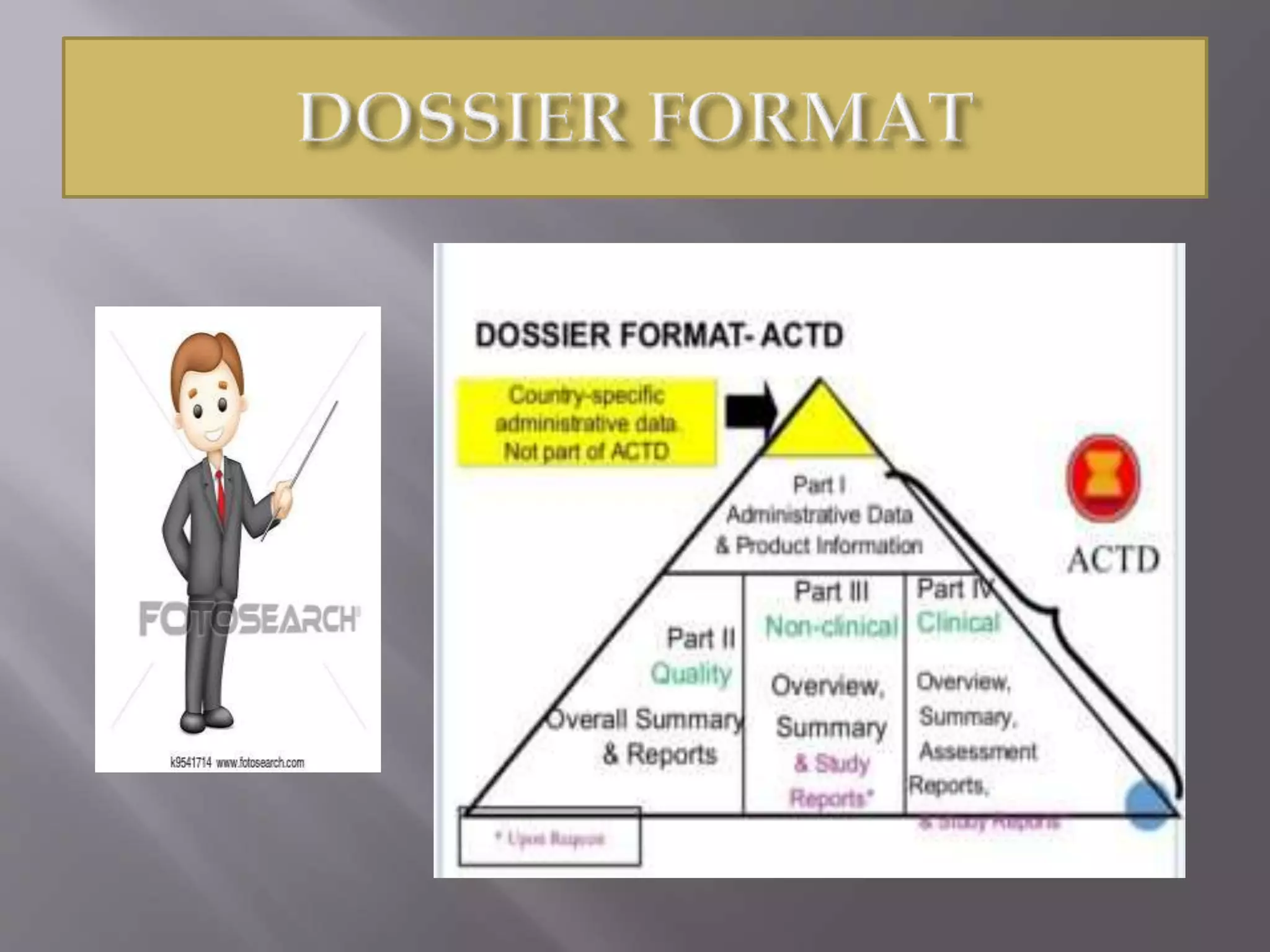 Content and format of dossier filling in india | PPTX