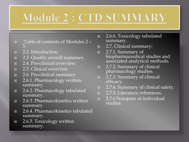 Content and format of dossier filling in india | PPTX | Pharmaceutical ...