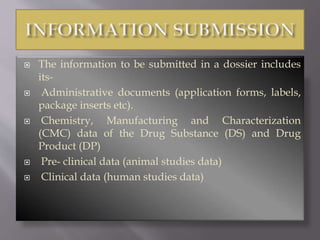 Content and format of dossier filling in india | PPTX