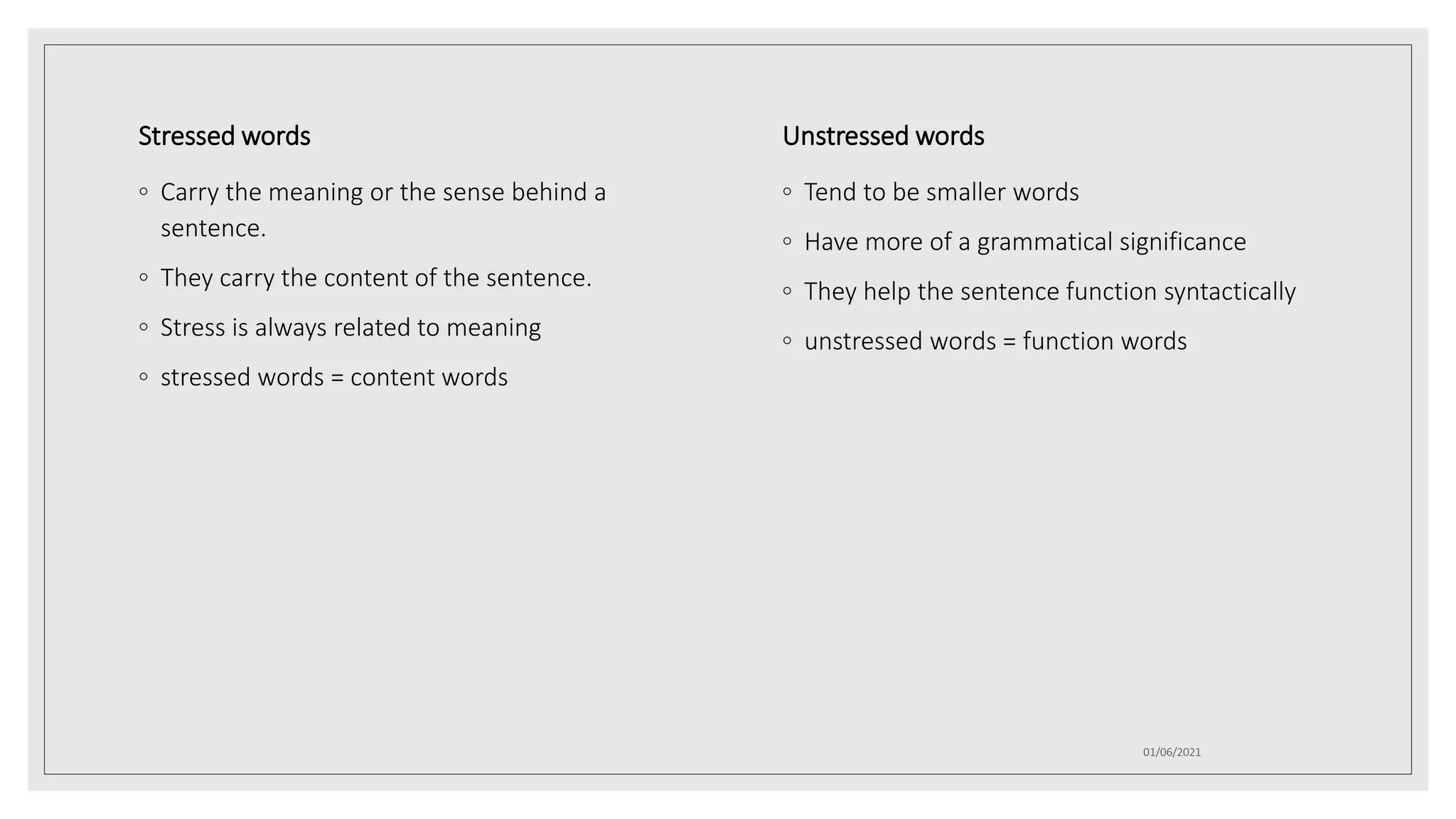 Content and function words | PPTX