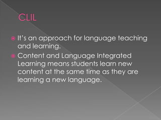 Content and language integrated learning | PPTX