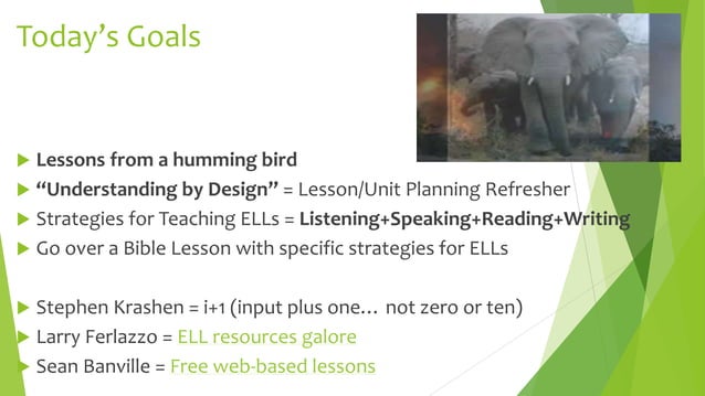 Lesson Planning Strategies for English Language Learners K-12 | PPT