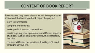CONTENT AND STRUCTURE OF YOUR BOOK REPORT II.pptx