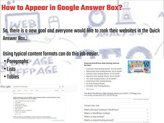 How to Appear Content in Google Answer Box? | PPT