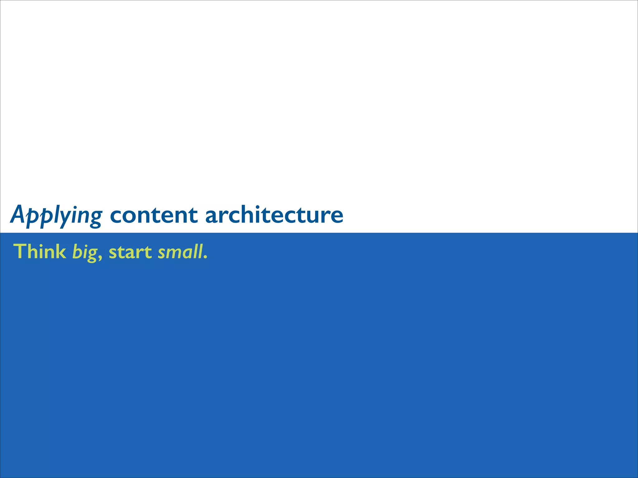 Content Architecture At Work | PPT