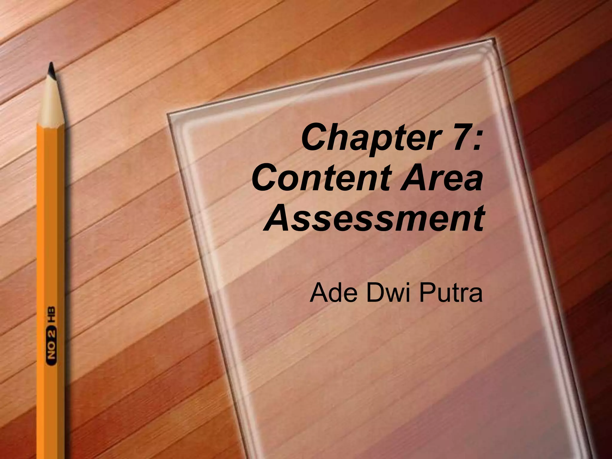 Content area assessment | PPTX