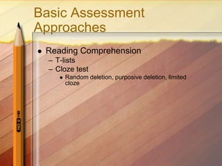 Content area assessment | PPTX