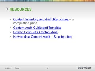 Content audit | PPT
