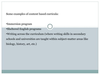Content-based teaching/learning | PPT