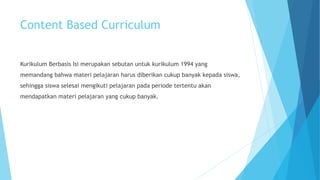 Content based curriculu | PPTX