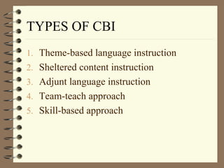 Content based instruction | PPT