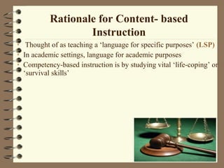 Content based instruction | PPT