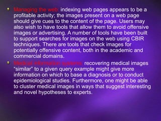 Content based image retrieval using clustering Algorithm(CBIR) | PPTX