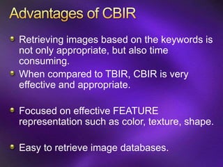 Content based image retrieval using clustering Algorithm(CBIR) | PPTX