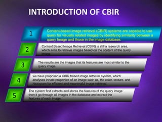 Content based image retrieval using clustering Algorithm(CBIR) | PPTX