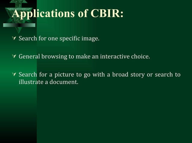 Content based image retrieval(cbir) | PPT