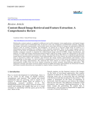 Content based image retrieval project | PDF