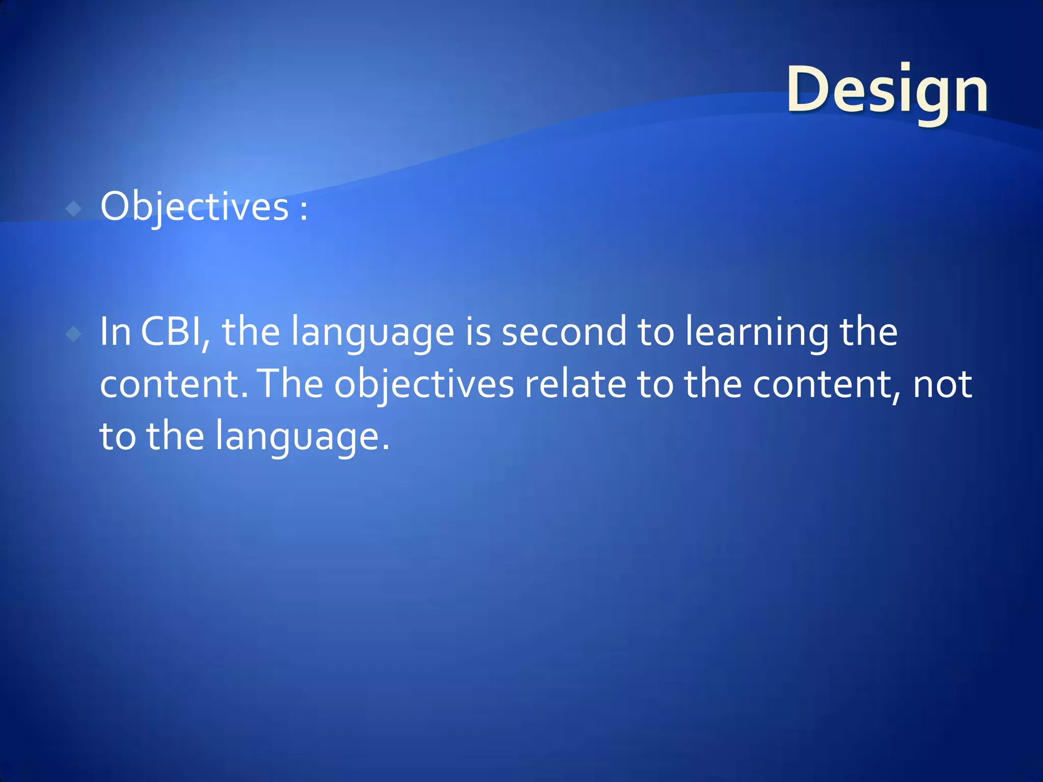 Content based instruction | PPTX | Educational Assessment | Education